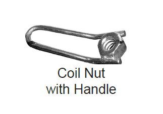 Handle Coil Nut 1/2" ( 100 Pieces ) – DM Rentals and Sales