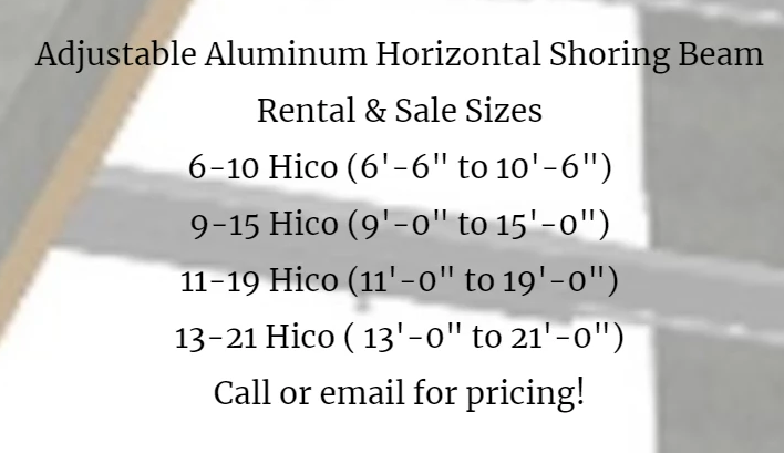 Hico Beams (click for more info) – DM Rentals and Sales